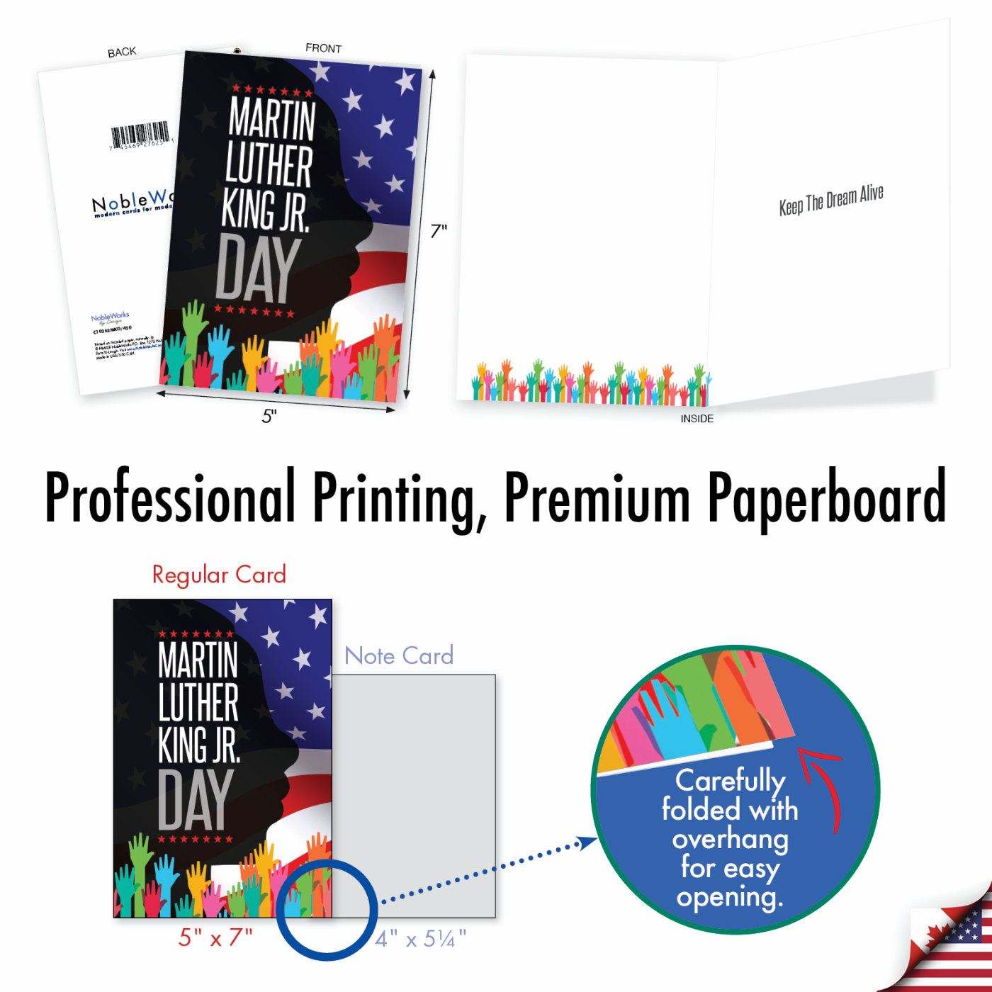 MLK Dream: Artful Martin Luther King Jr. Day Card