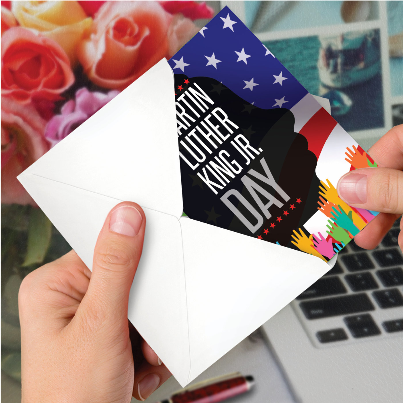 MLK Dream: Artful Martin Luther King Jr. Day Card