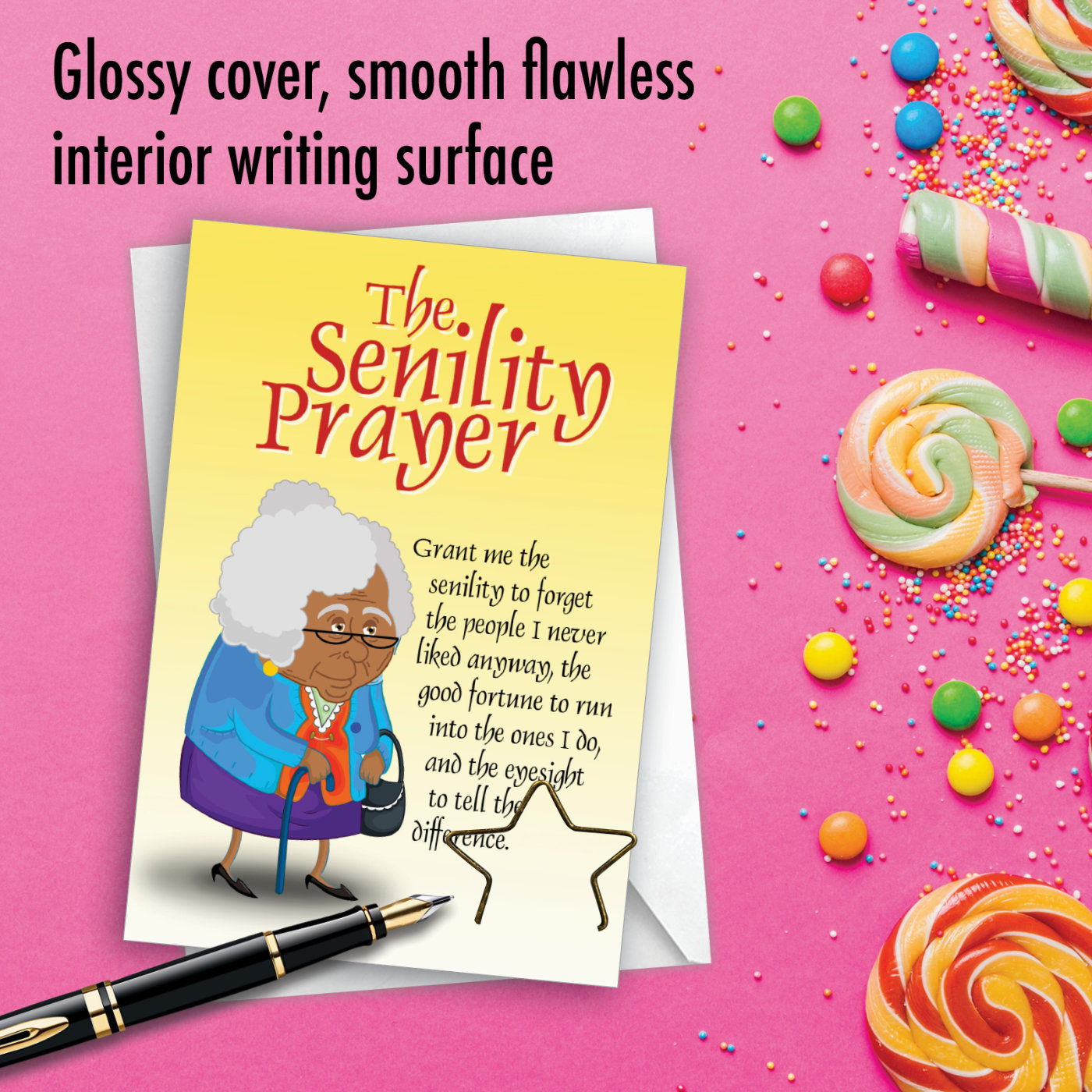 New Senility Prayer: Funny Birthday Greeting Card