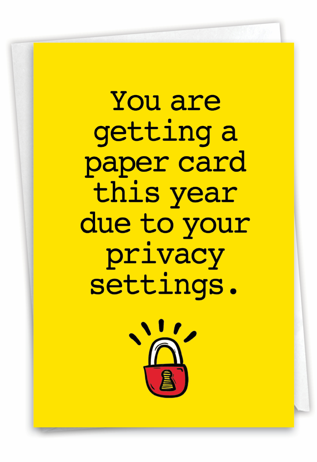 Privacy Settings: Funny Birthday Card