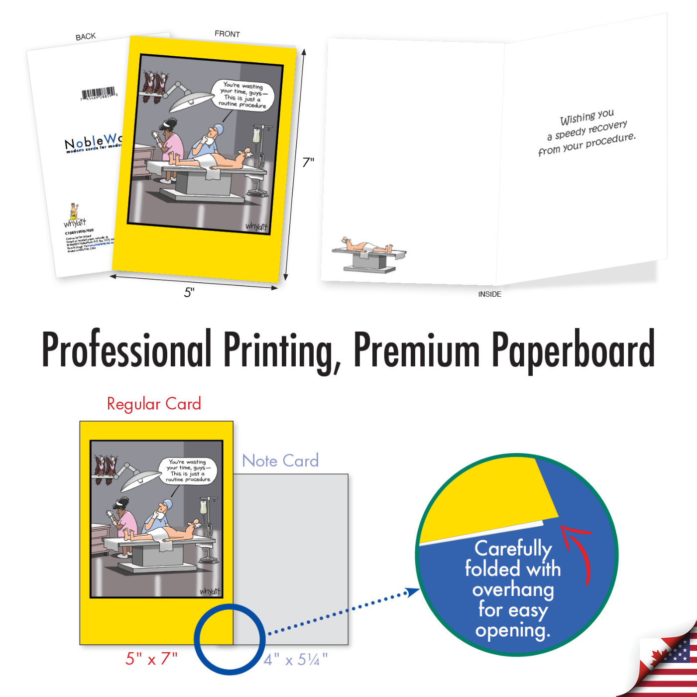 Routine Procedure: Hysterical Surgery Recovery Greeting Card