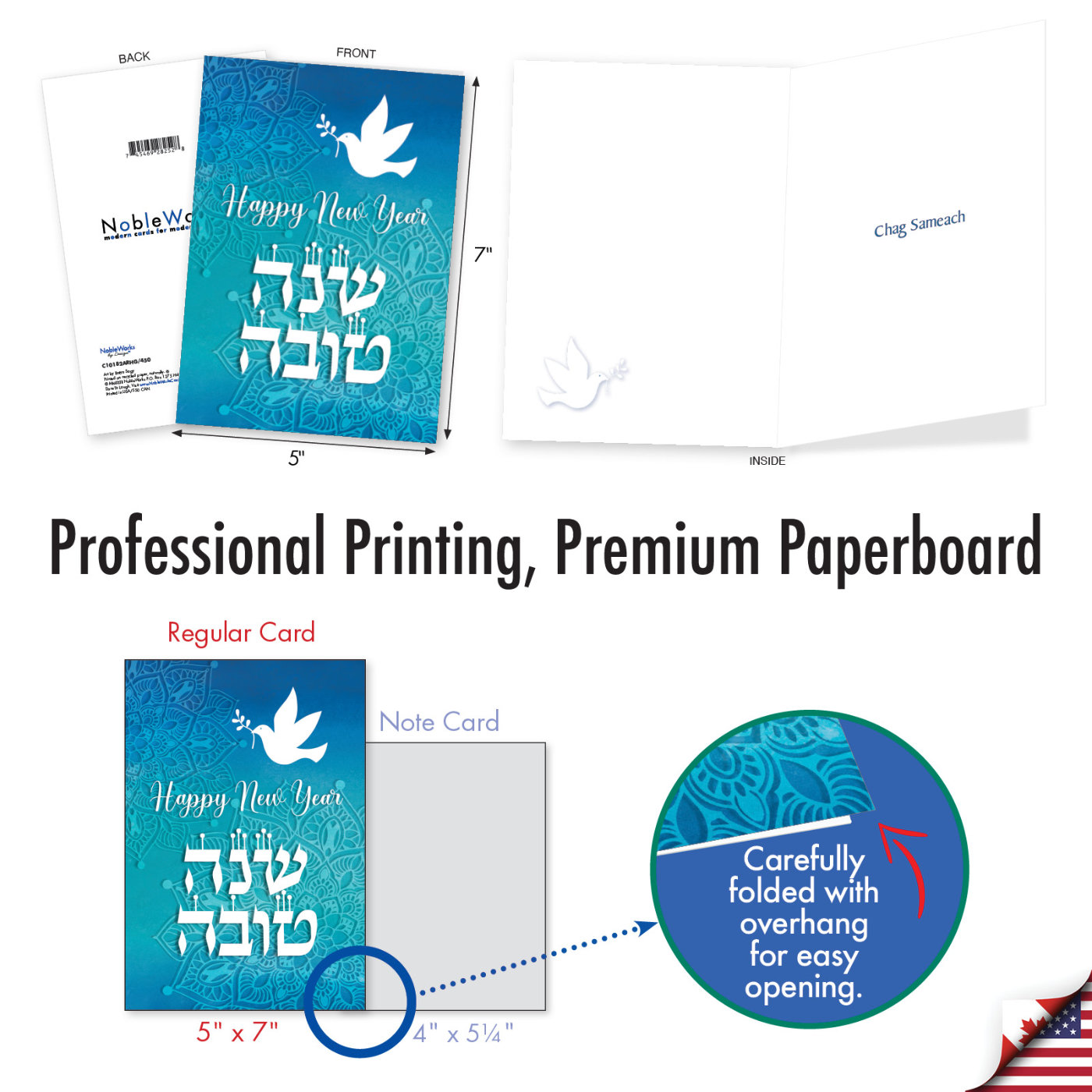 Shana Tova Symbols - Dove: Creative Rosh Hashanah Greeting Card