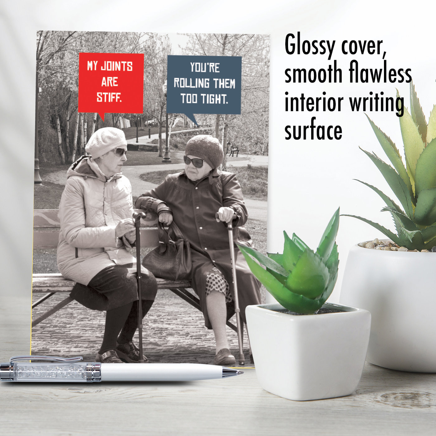 Unlit Stiff Joints: Funny Birthday Greeting Card for Women