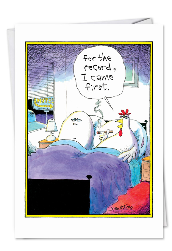 I Came First Funny Birthday Card