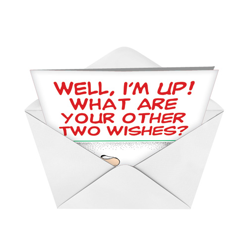 I'm Up Wishful Mother's Day Funny Cartoon Greeting Card