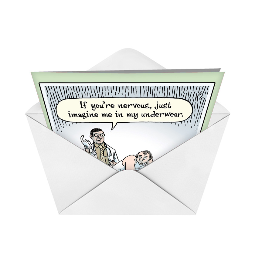 If You're Nervous: Funny All Occasions Blank Paper Card