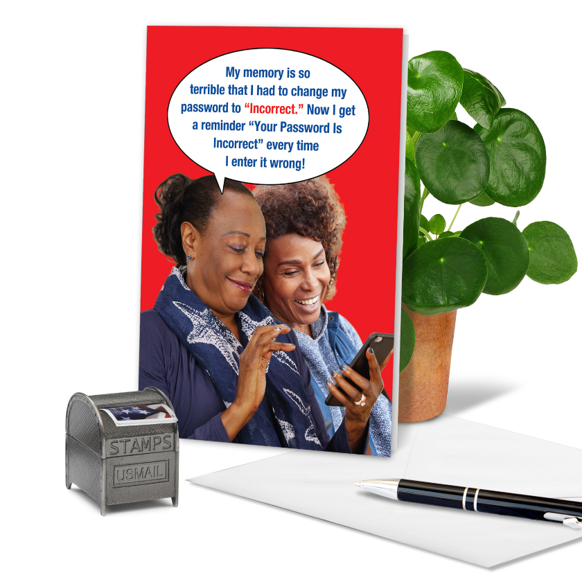 Incorrect: Humorous Birthday Paper Greeting Card