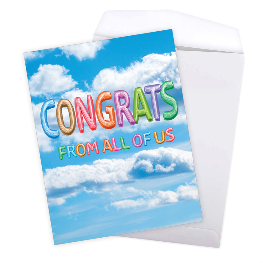 Inflated Messages - Congrats - Extra Large Card