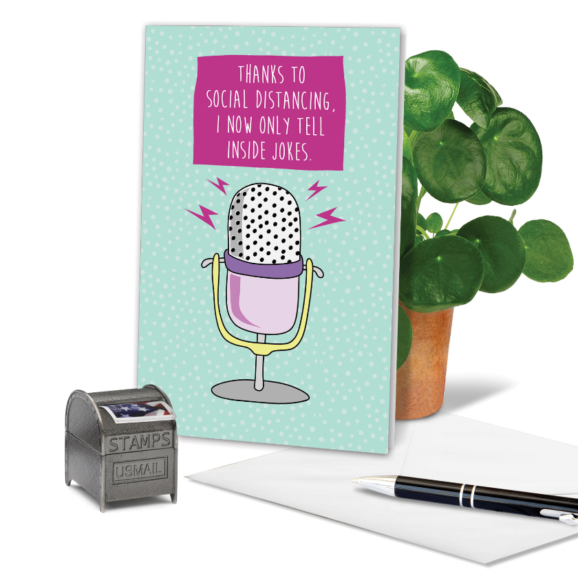 Inside Jokes: Humorous Friendship Paper Greeting Card
