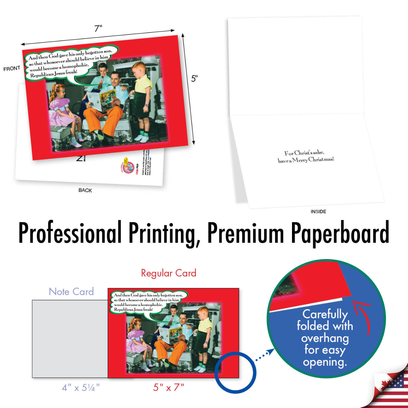 Jesus Freak: Humor Christmas Greeting Card