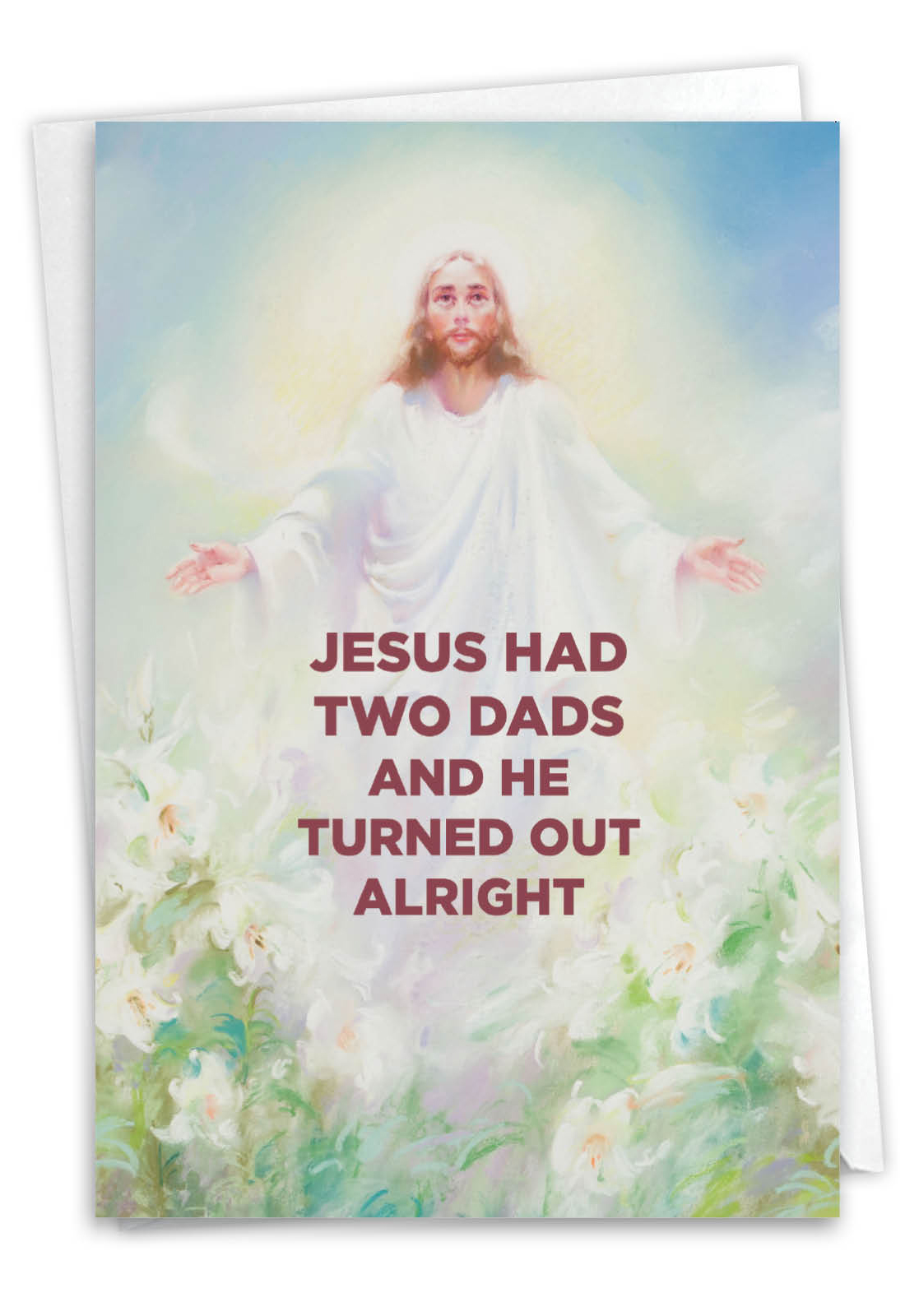 Jesus Had Two Dads Funny Father's Day Card