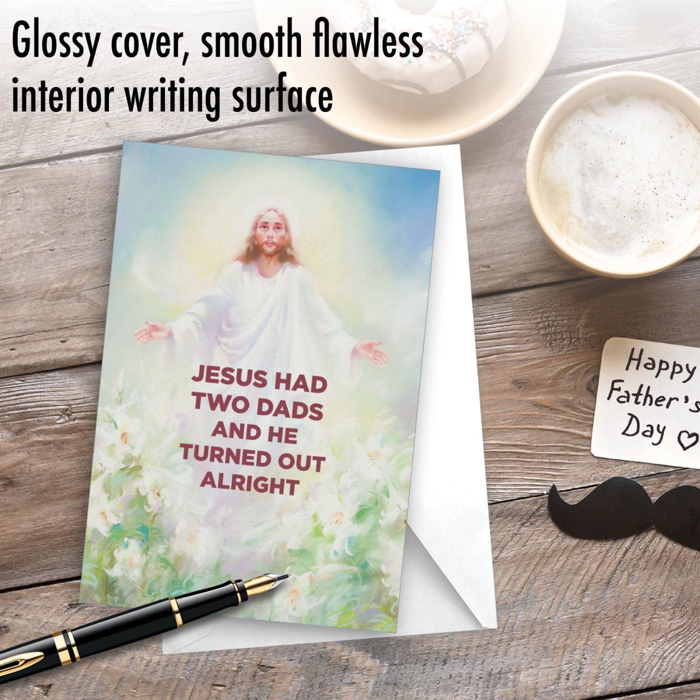 Jesus Had Two Dads Funny Father's Day Card