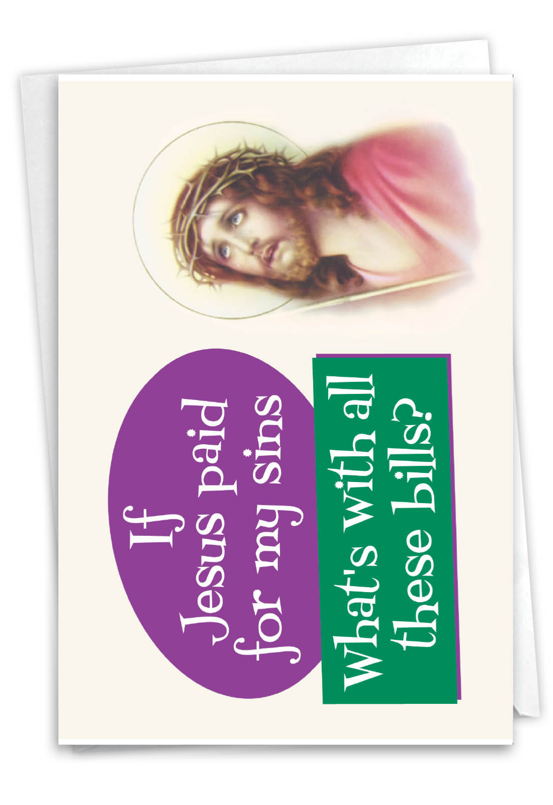 Jesus Paid Card Redrocket Get Well Joke Card