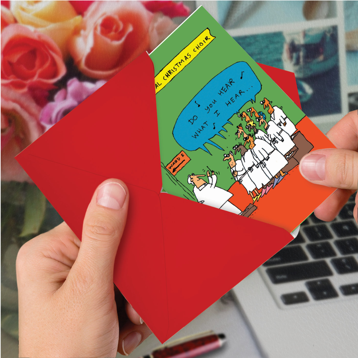 John Callahan's Insane Choir: Funny Merry Christmas Card