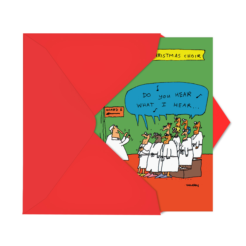 John Callahan's Insane Choir: Funny Merry Christmas Card