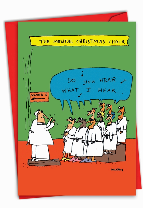John Callahan's Insane Choir: Funny Merry Christmas Card