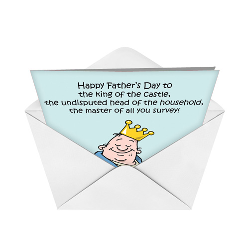 King of Castle Father’s Day Card