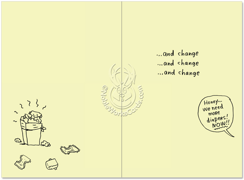 Life Change Cartoons Baby Card Stan Makowski