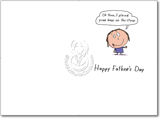 Live Alone Father's Day Funny Greeting Card