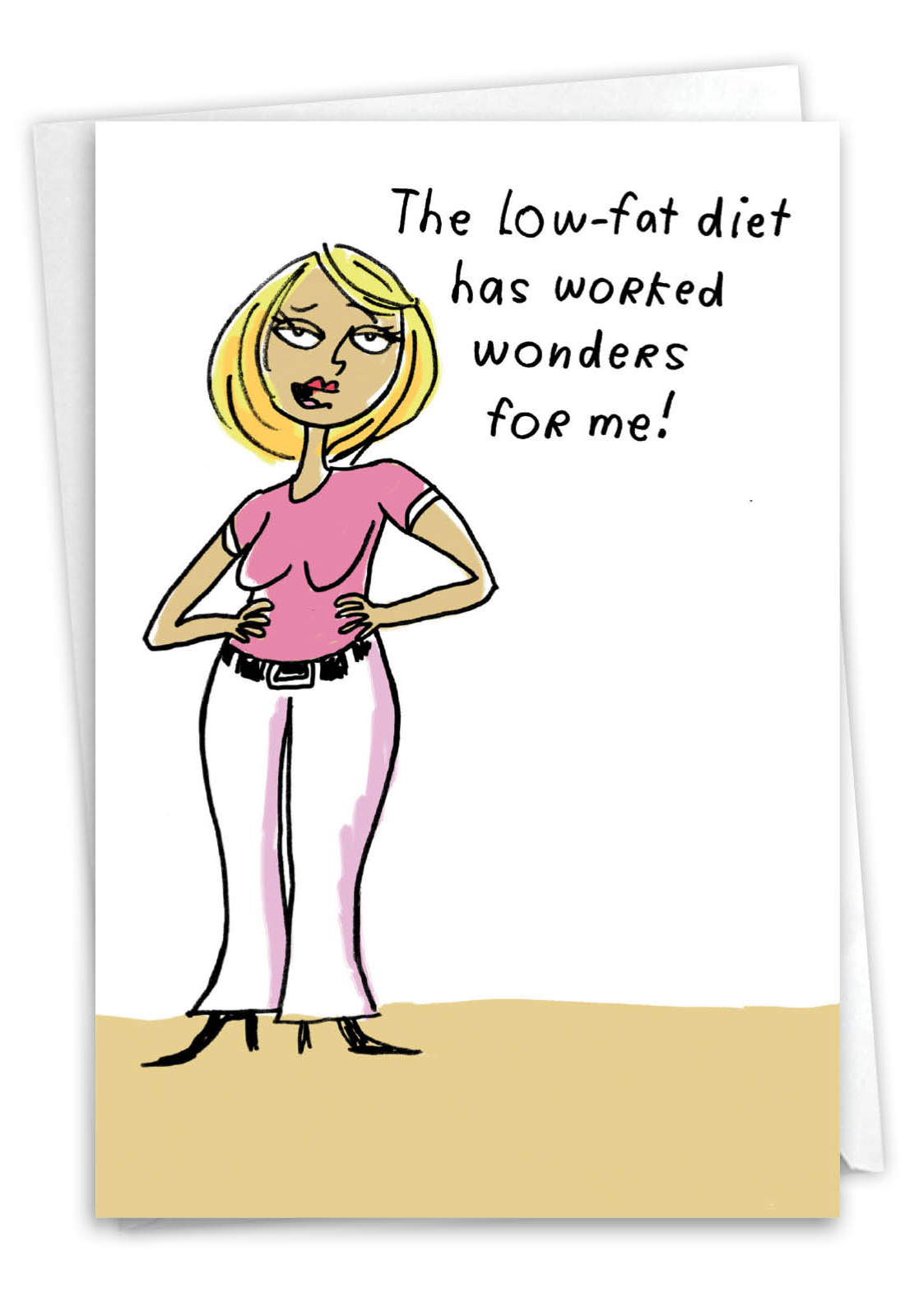 Low Fat Diet: Funny Birthday Greeting Card