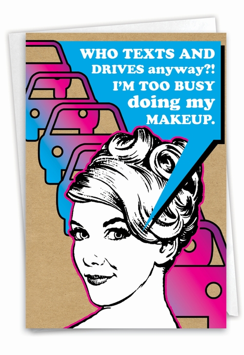 Makeup Unique Birthday Greeting Card