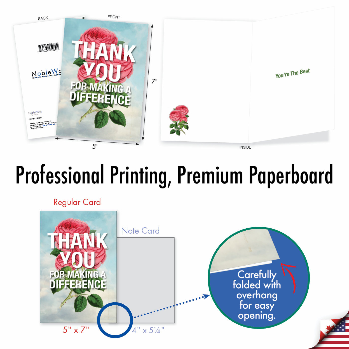 Making A Difference: Stylish Thank You Greeting Card