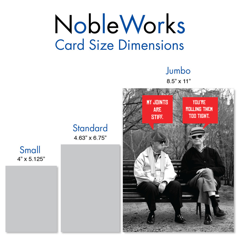 Men Stiff Joints: Hilarious Birthday Large Greeting Card