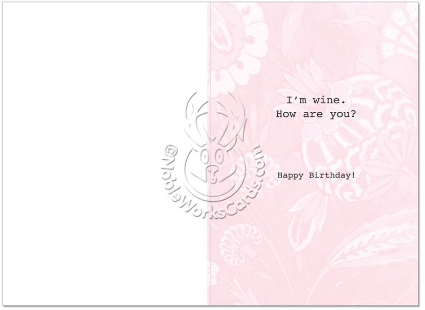 Merlot There Picture Birthday Card Debbie Tomassi