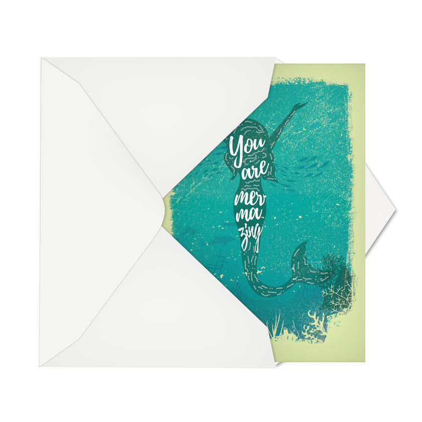 Mermaid Quotes - Mermazing: Congratulations Card
