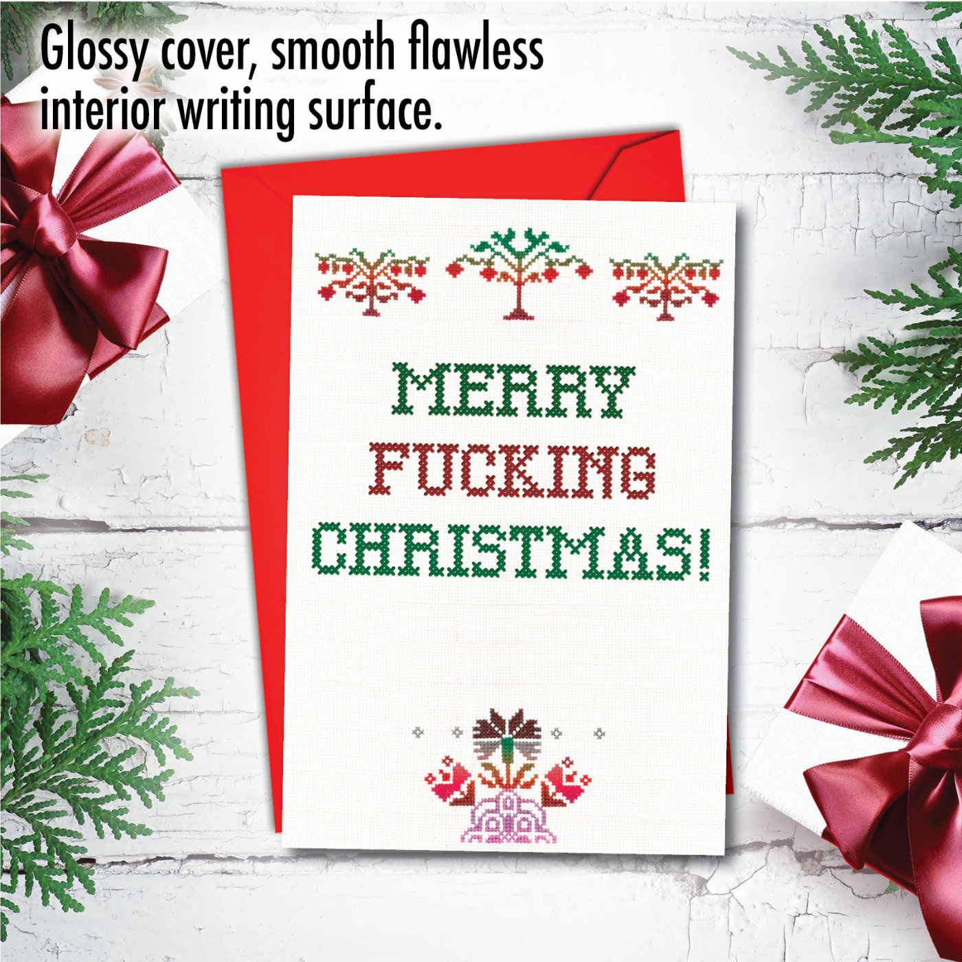 Merry F ING Christmas Funny Christmas Card Merry F ING Christmas Funny Christmas Card