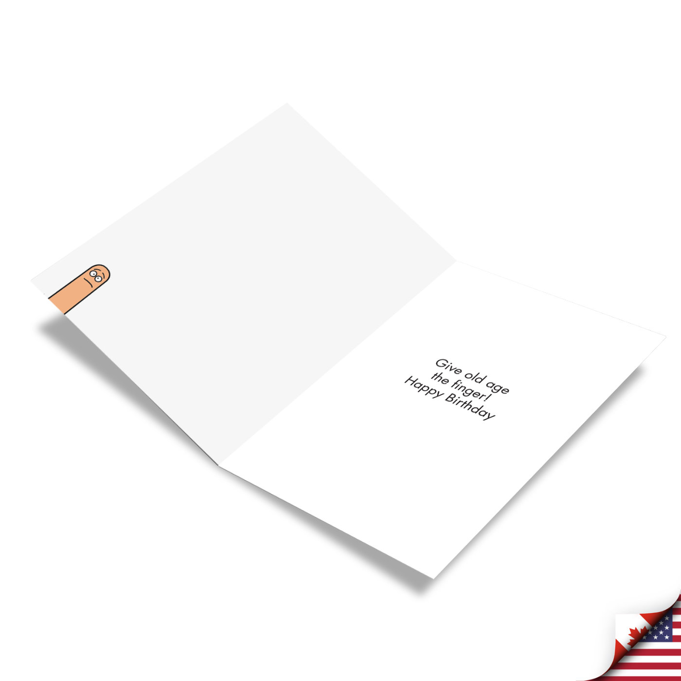 Middle Finger: Humor Birthday Greeting Card