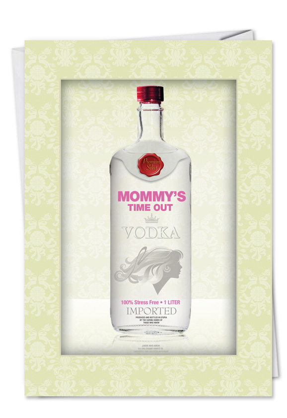 Mommys Little Helper Funny Birthday Card