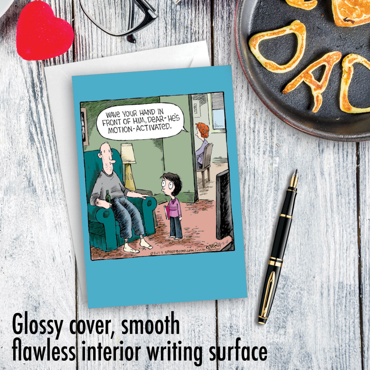 Motion-Activated Dad: Humor Father's Day Card