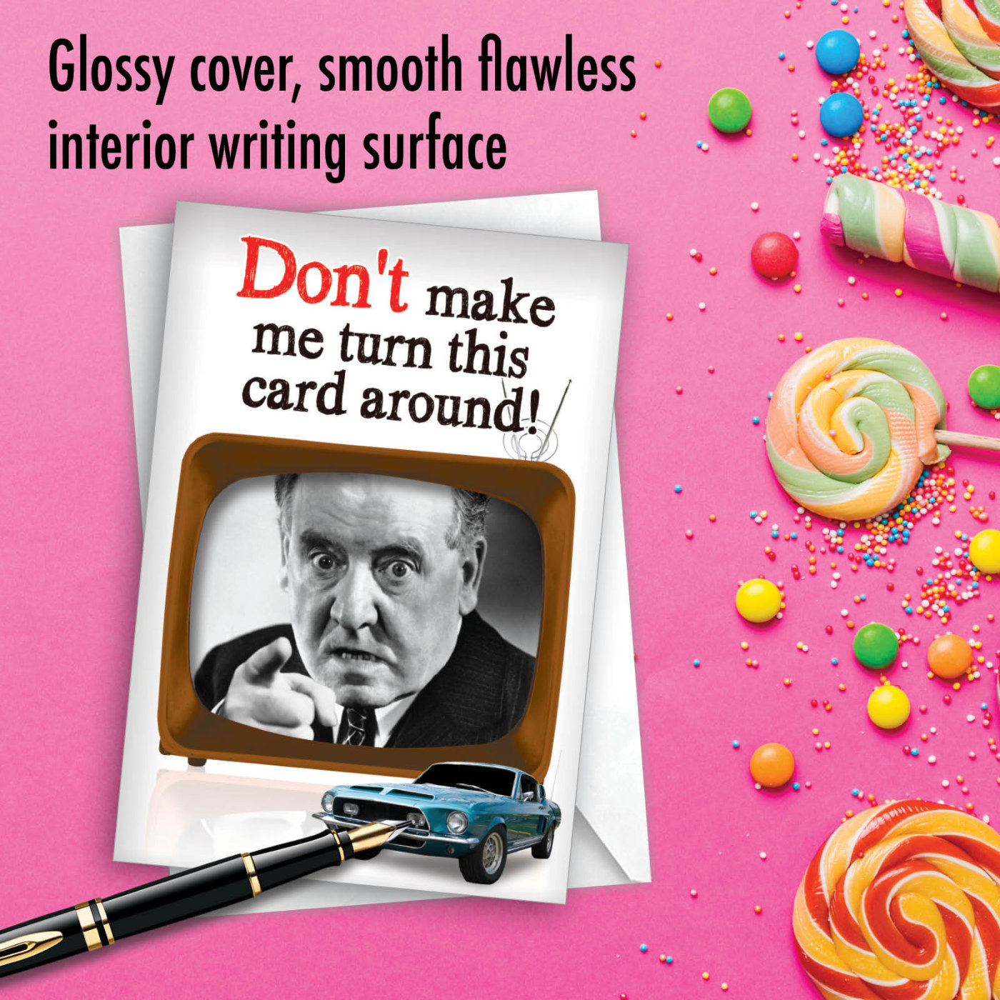 Mustang: Funny Birthday Father Greeting Card for Men