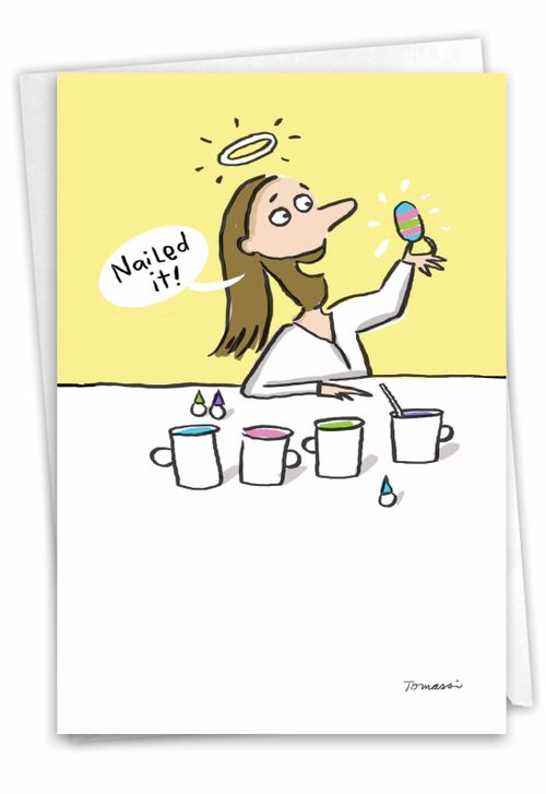 Nailed It Cartoons Easter Greeting Card Debbie Tomassi