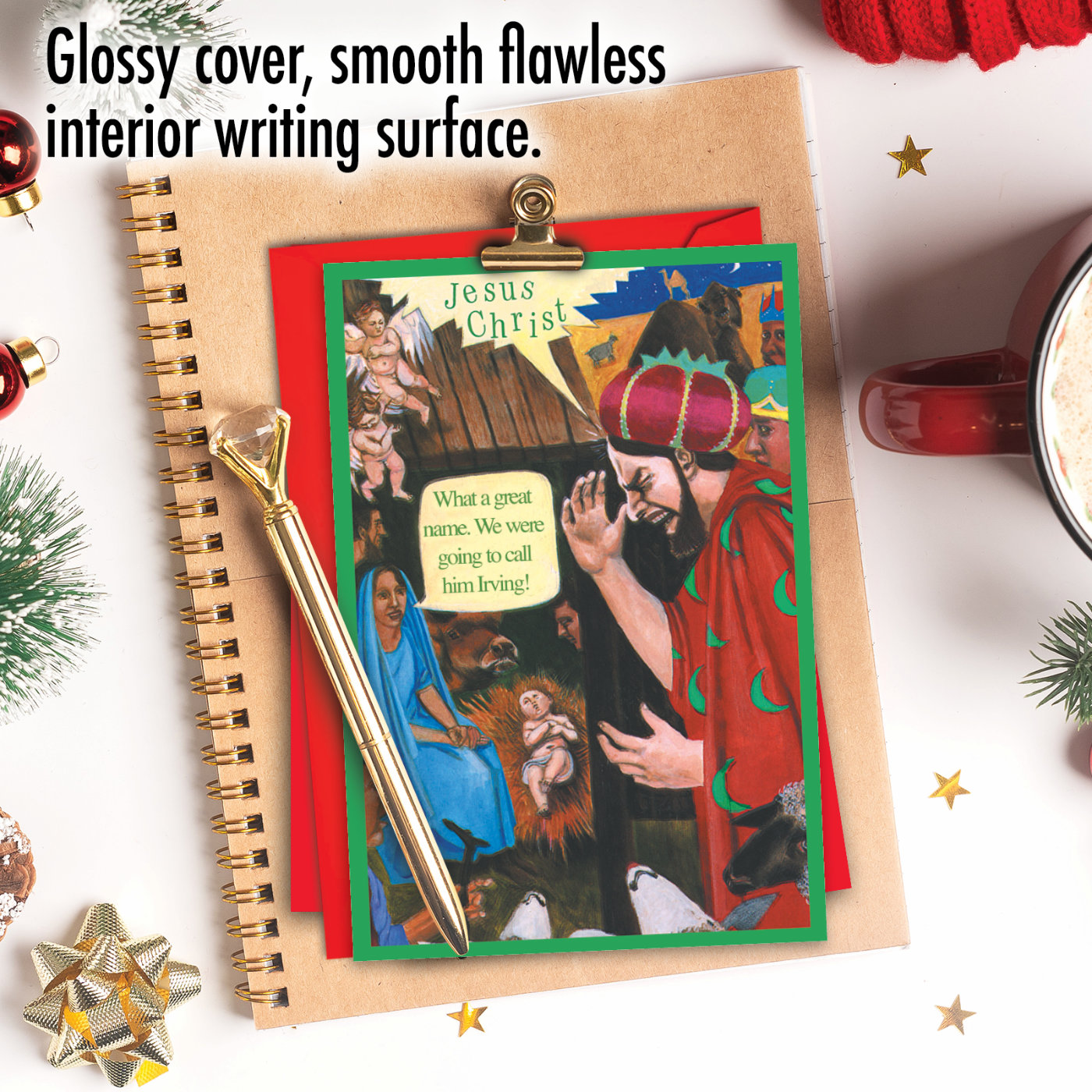 Name Him Irving: Humor Christmas Card