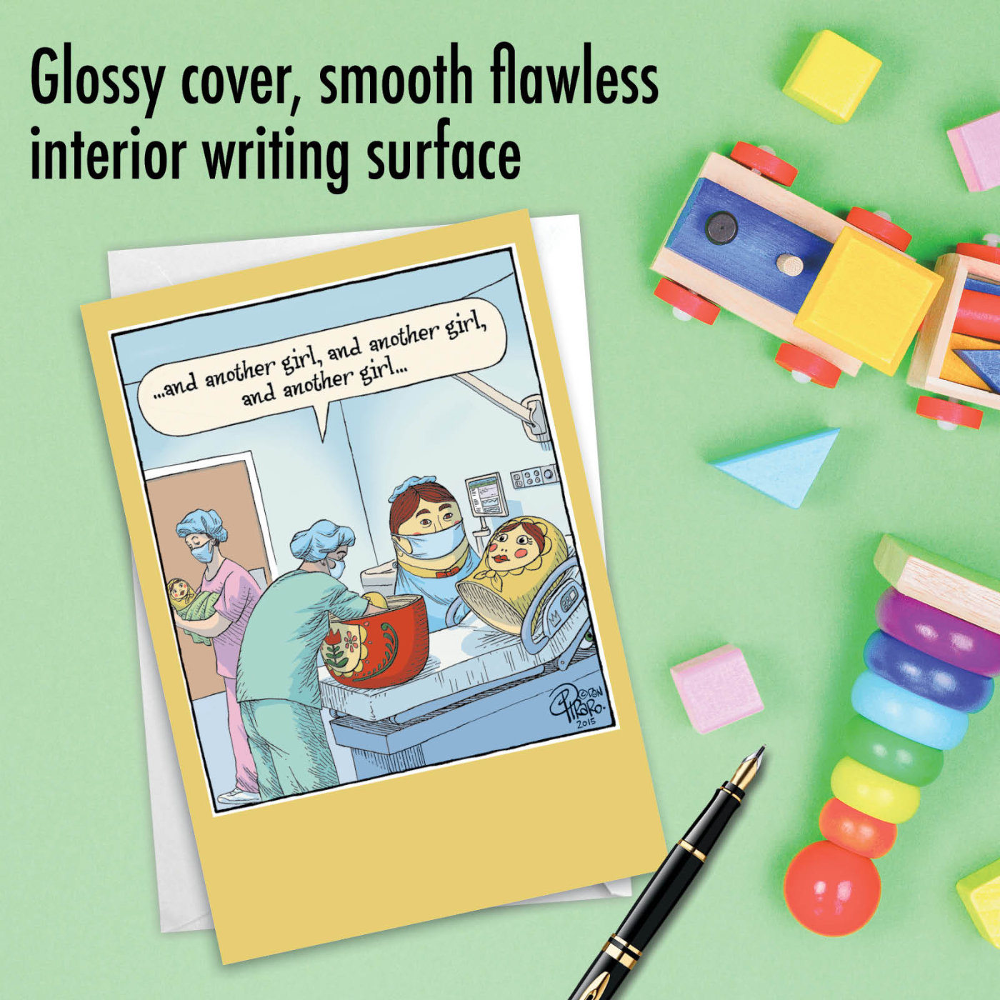 Nesting Babies: Funny Baby Card