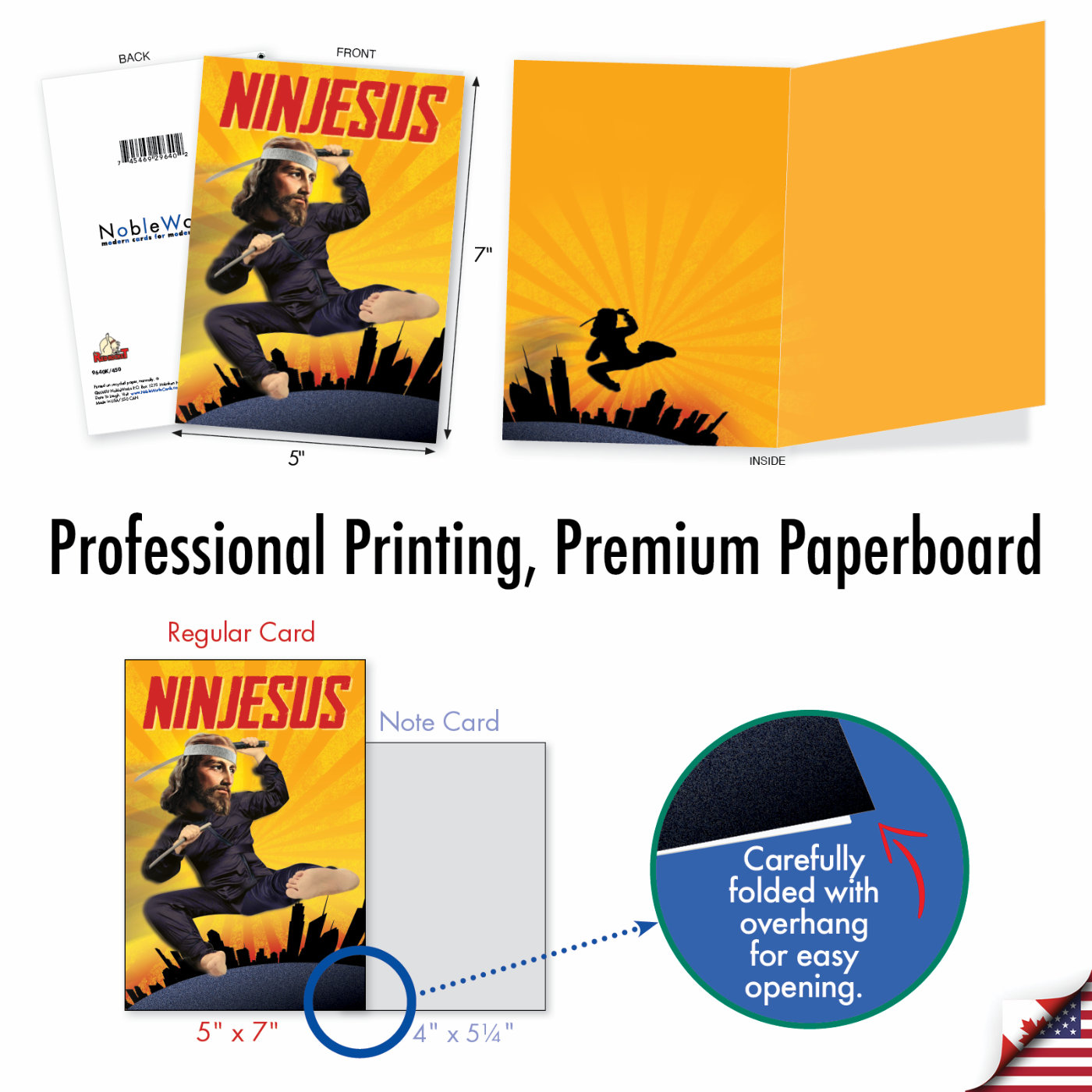 Ninjesus Red Rocket Not Greeted Greeting Card