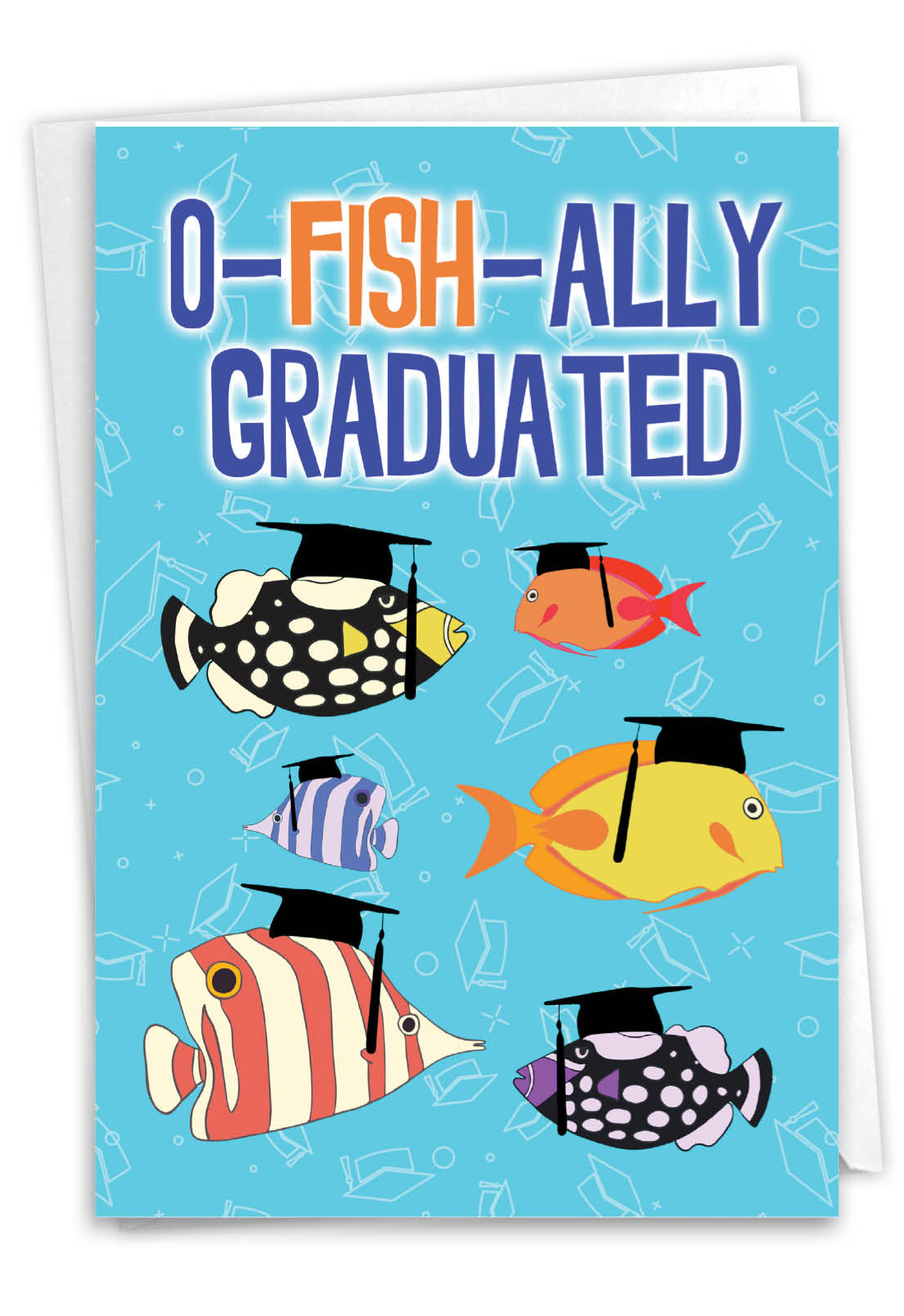No More School: Funny Graduation Greeting Card - Fish