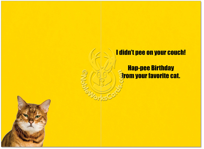 Nope Petigreet Birthday Greeting Card