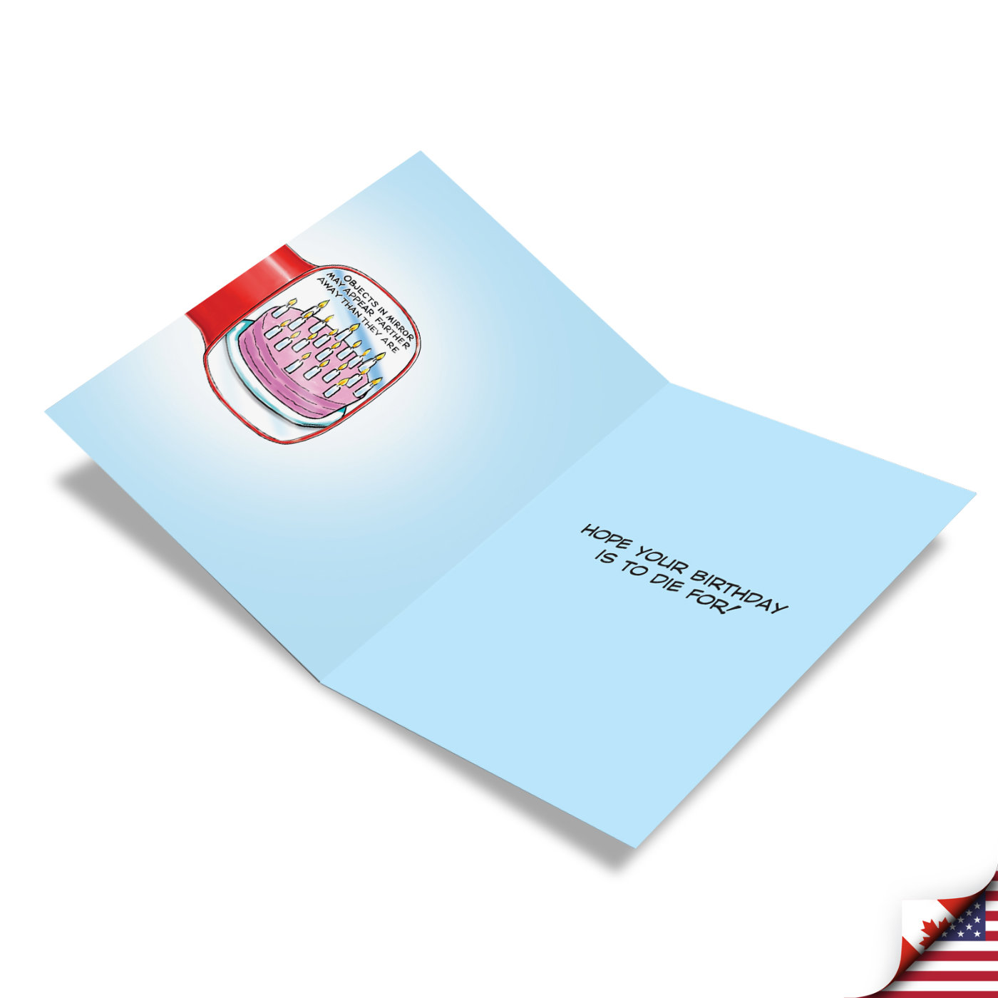 Objects in Mirror 50: Funny Birthday Greeting Card