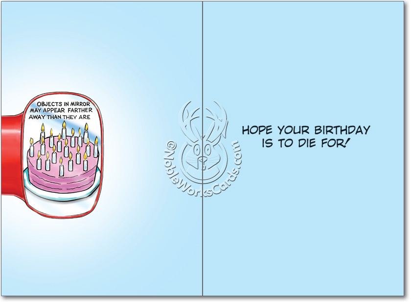 Objects In Mirror 50 Funny Birthday Card