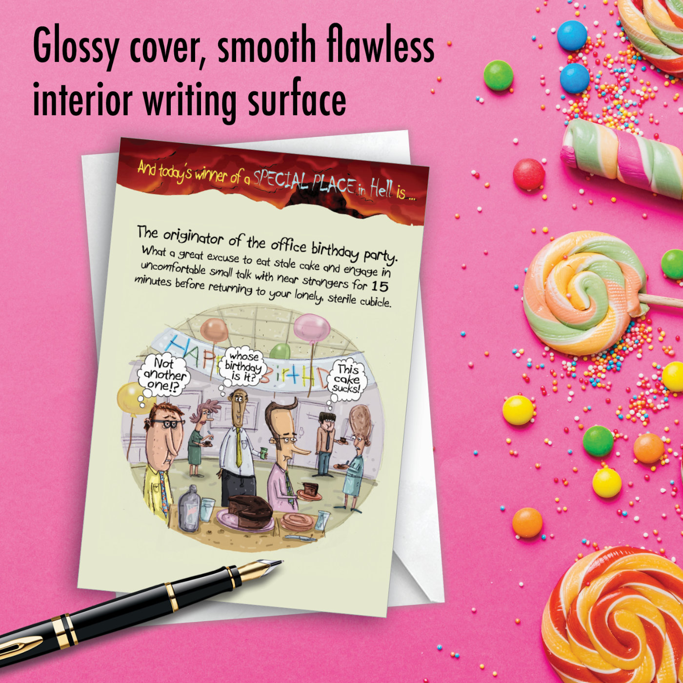 Office Birthday Party: Funny Birthday Greeting Card