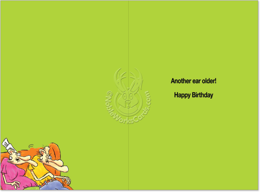 Old Ear Hair Cartoons Birthday Greeting Card Jeff Pert