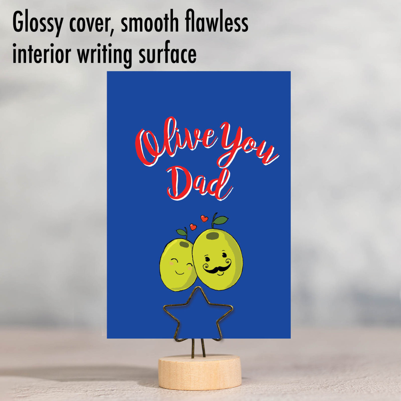 Olive You Dad: Humor Father's Day Greeting Card