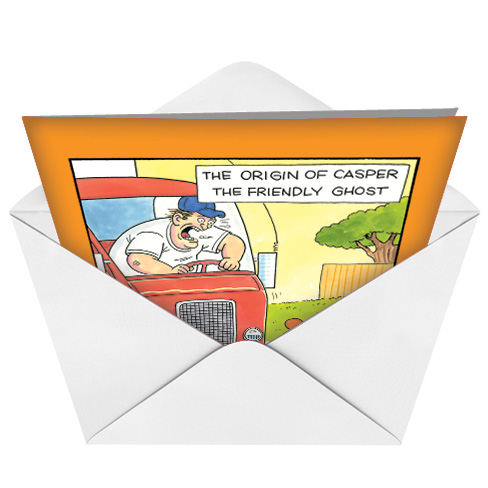 Origin Of Casper Cartoon Halloween Card Collins