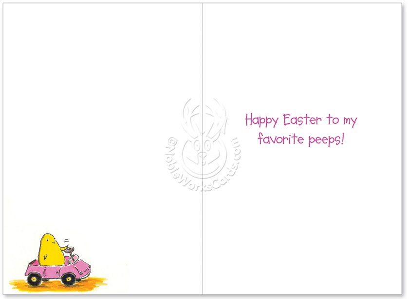 Peep Peep Easter Funny Greeting Card