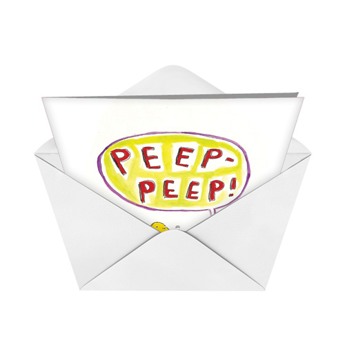 Peep Peep Easter Funny Greeting Card