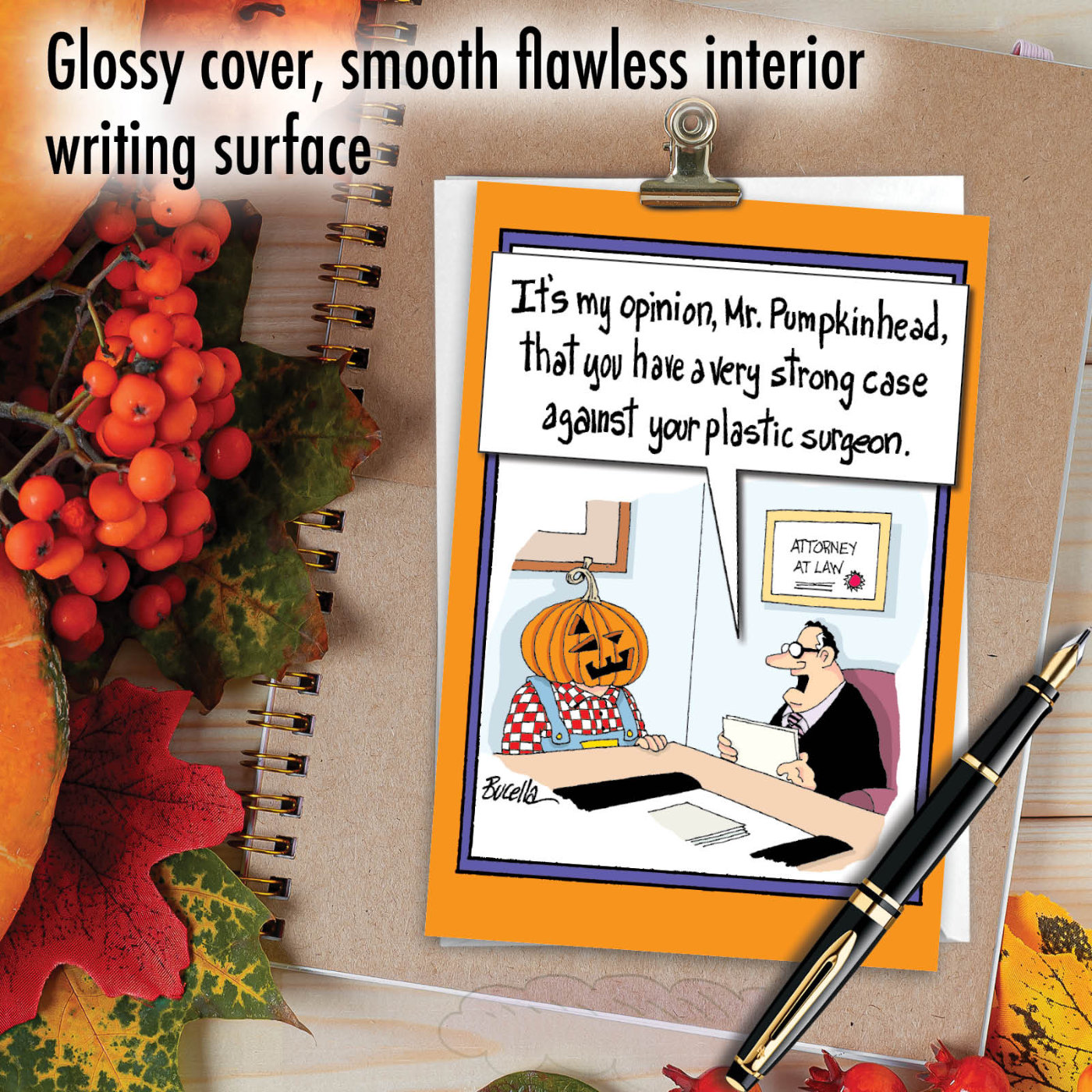 Pumpkinhead Plastic Surgery Halloween Humor Greeting Card