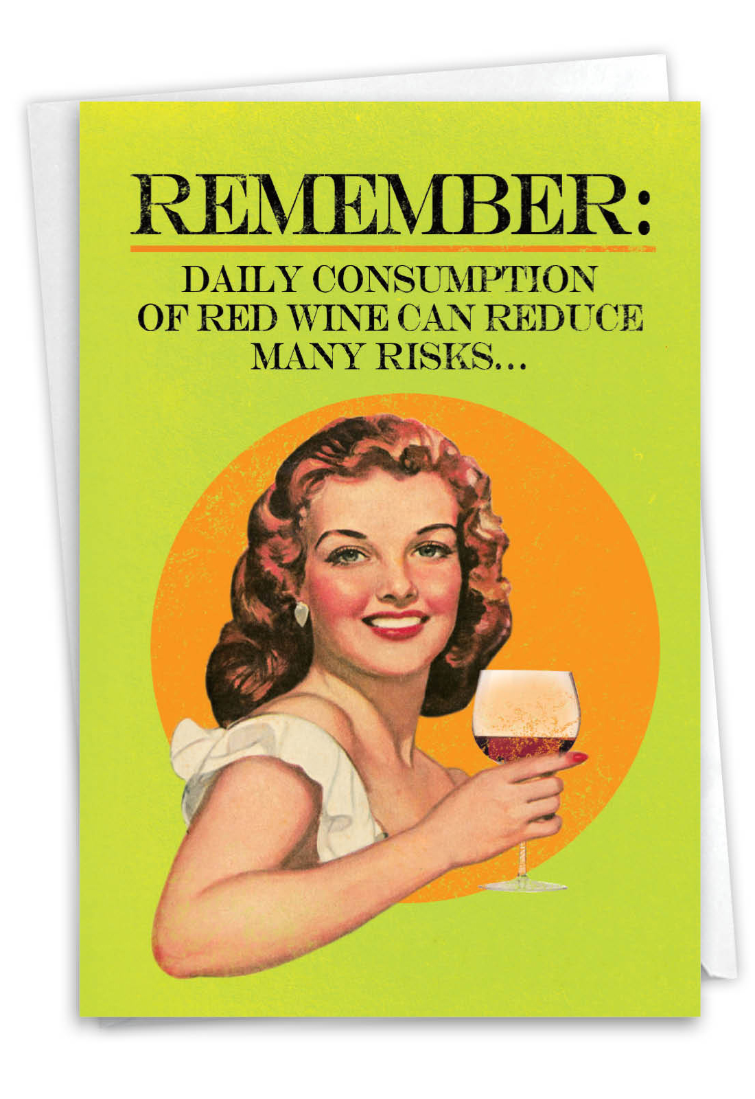 Risk of Giving a Damn: Funny Birthday Card